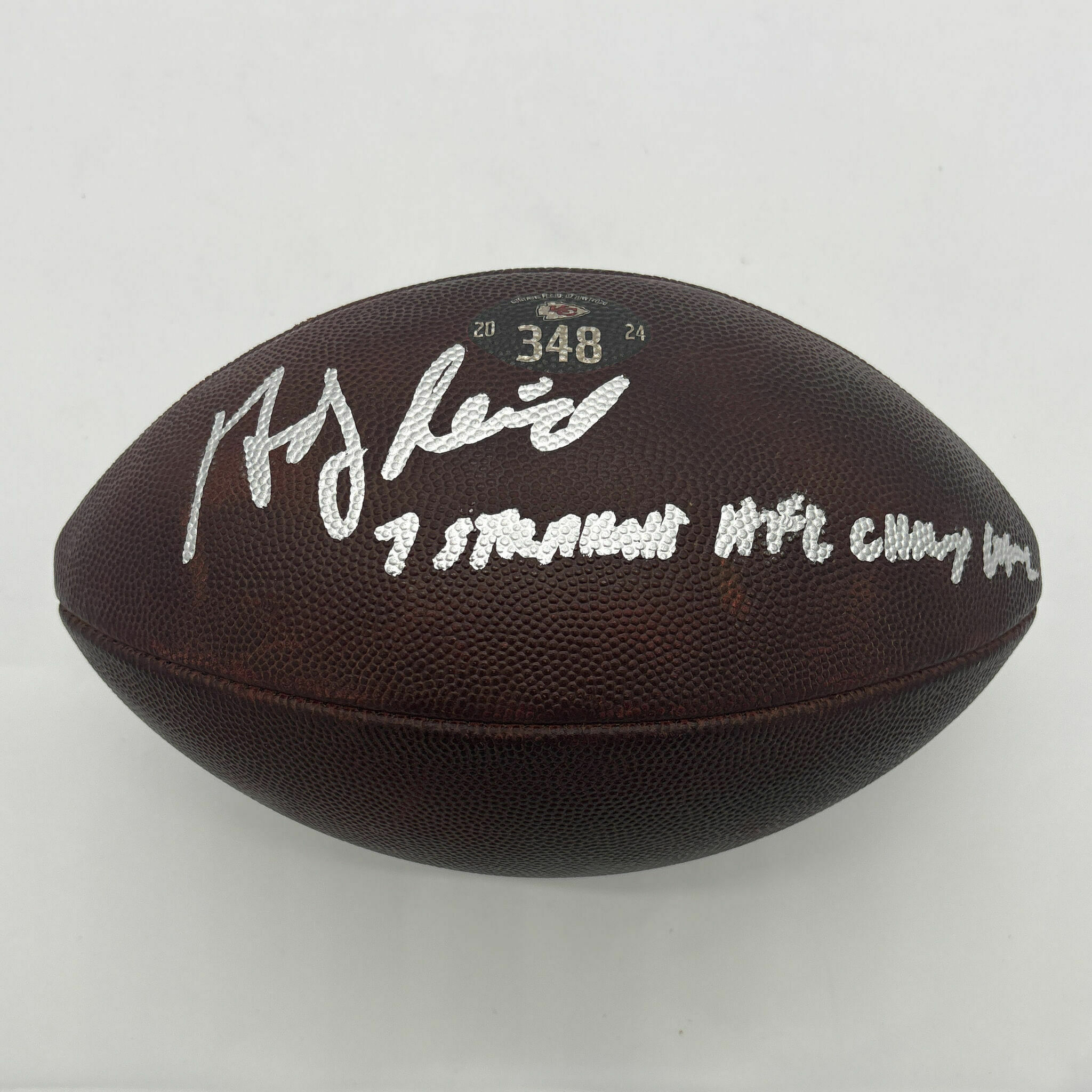 Andy Reid Signed & Inscribed PLAYOFF Game-Used Ball #348 vs Bills ...