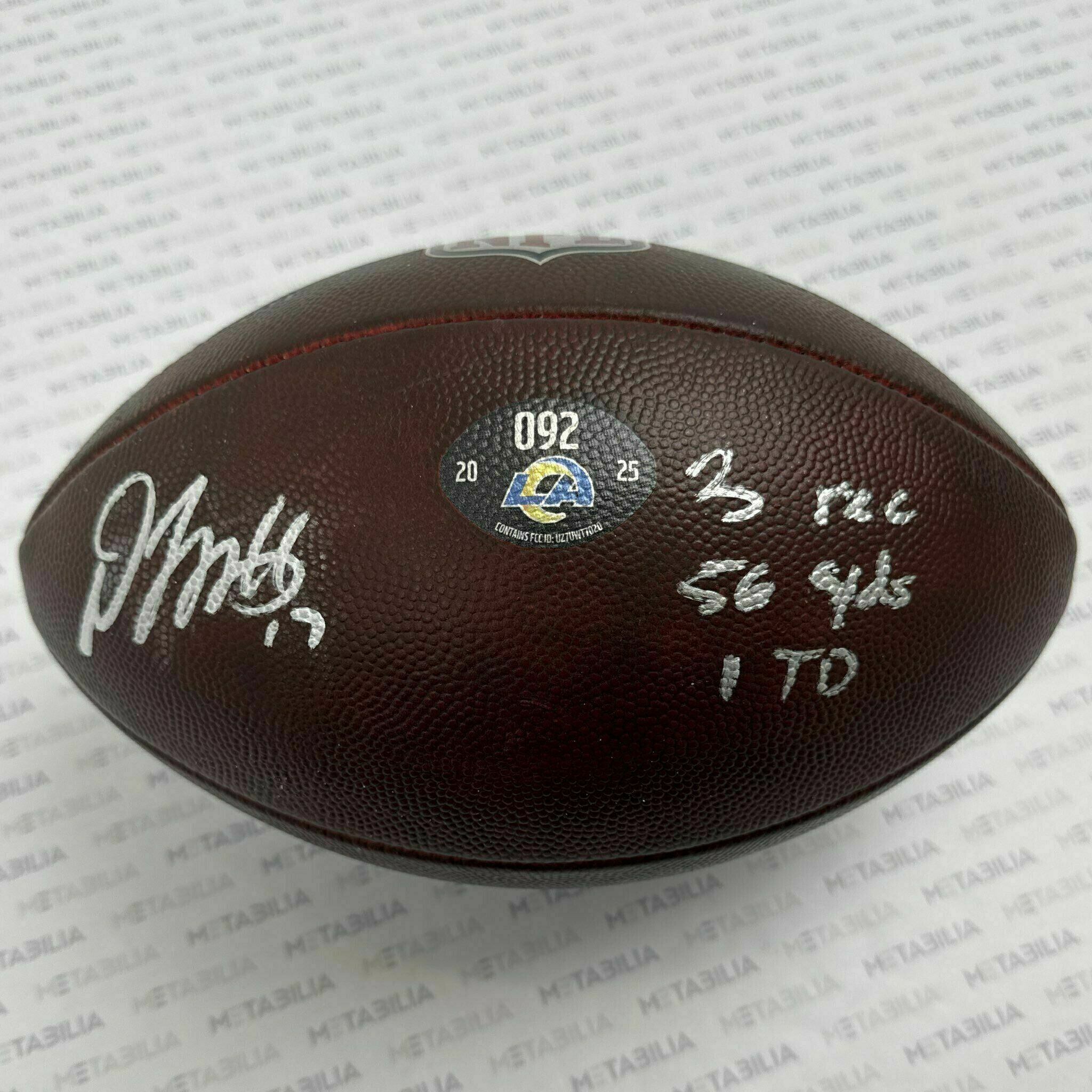 #17 Davante Adams Signed & Inscribed Game-Used Ball #092 vs Eagles ...